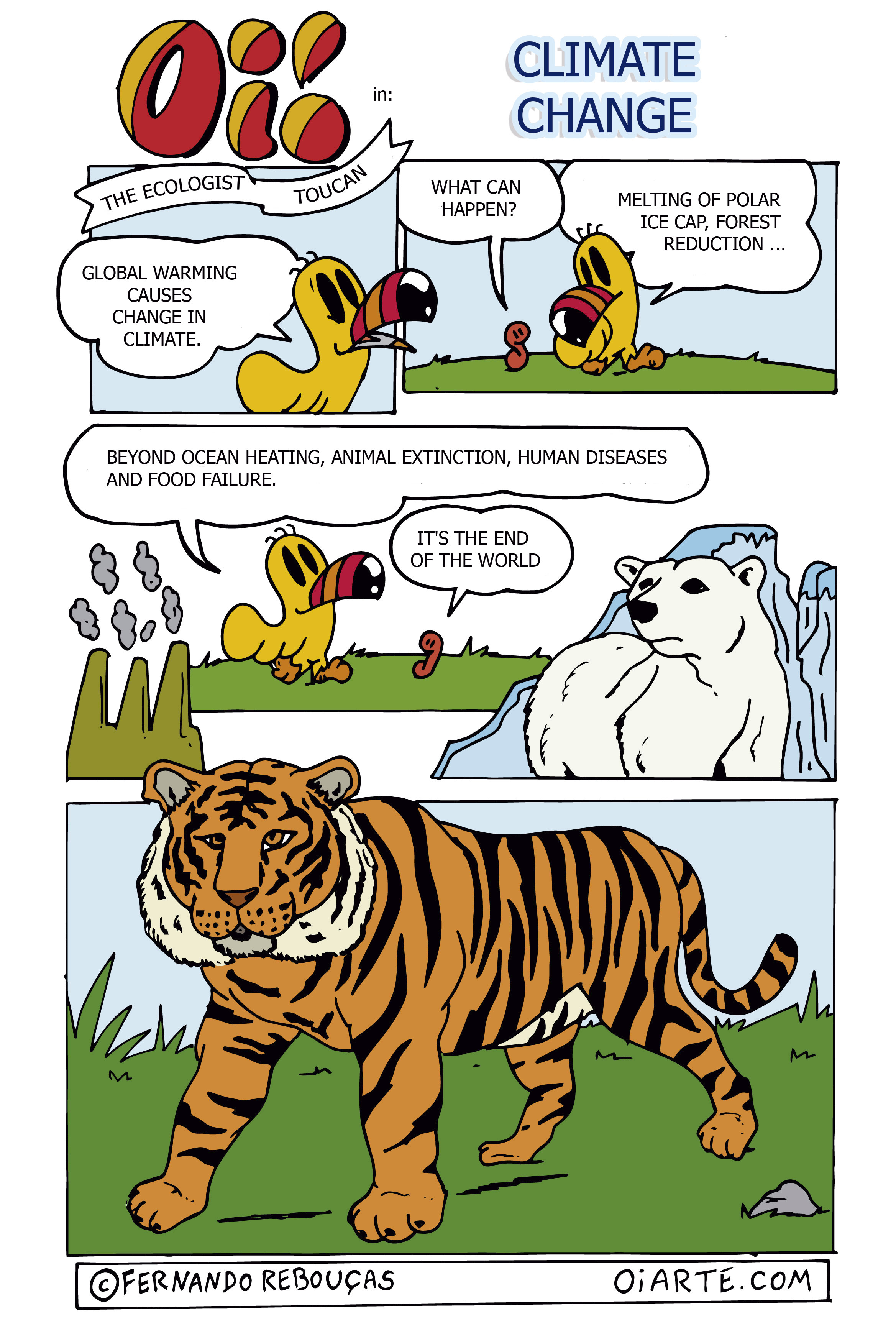 Oiarte.com / English ecology comics of Oi! The Ecologist Toucan ...