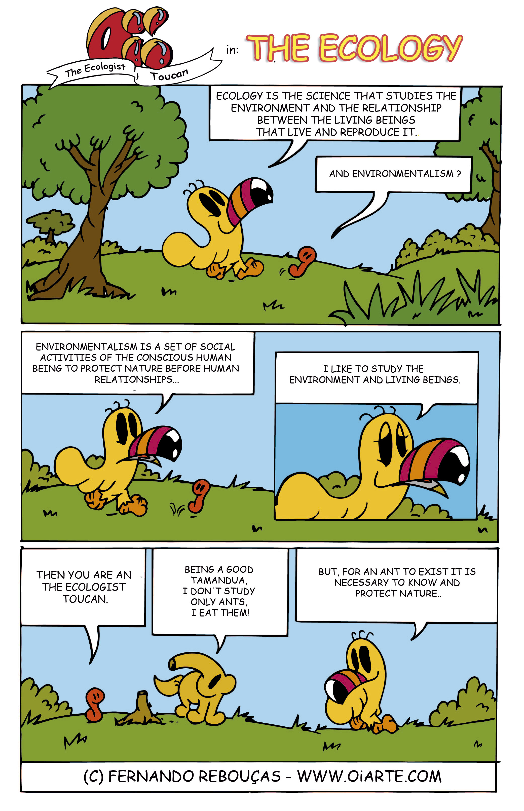 Oiarte.com / English ecology comics of Oi! The Ecologist Toucan ...